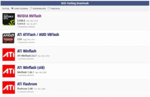 Comment mettre à jour le BIOS de sa carte graphique